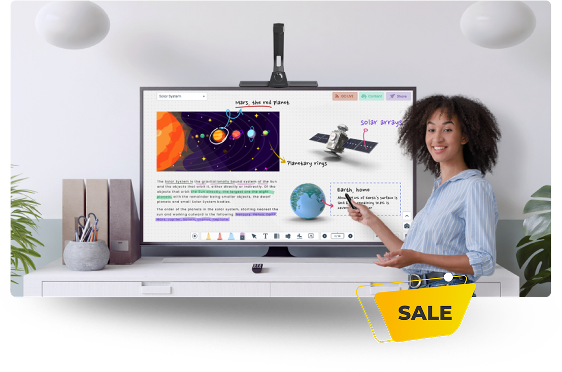 TutorPlus - Interactive Flat Panel | Whiteboard for Teaching | Interactive Digital Board