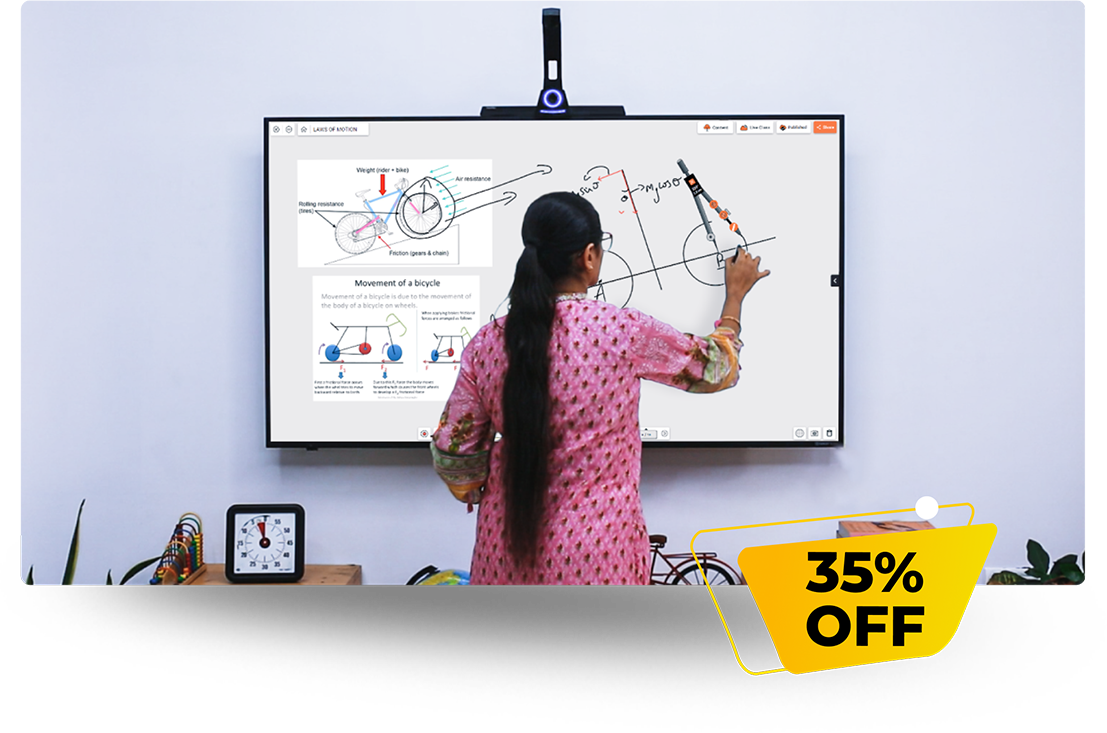 TutorPlus - Interactive Flat Panel | Whiteboard for Teaching | Interactive Digital Board
