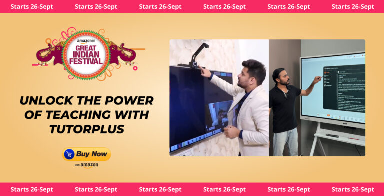 TutorPlus - Interactive Flat Panel | Whiteboard for Teaching | Interactive Digital Board