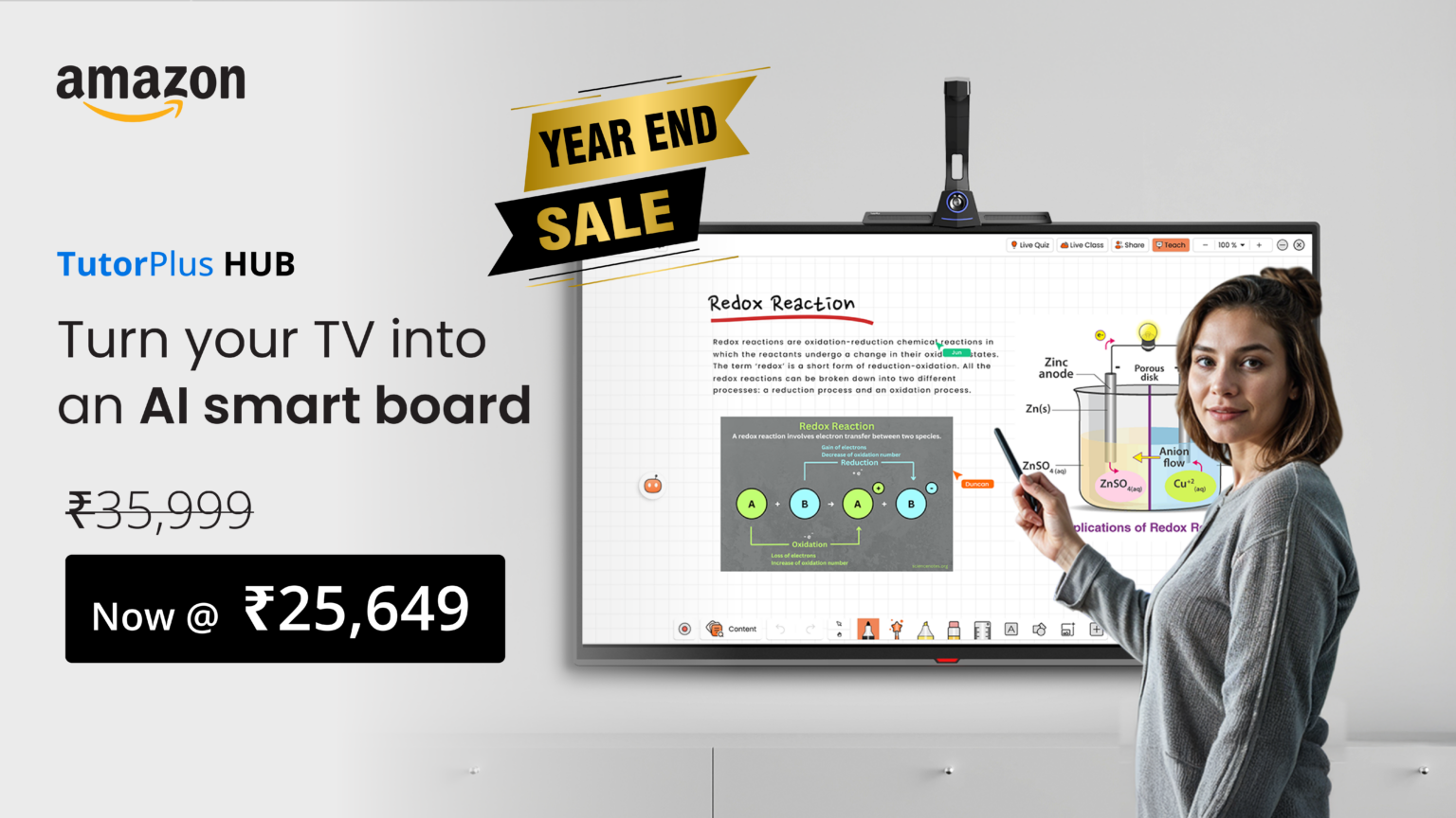 TutorPlus - Interactive Flat Panel | Whiteboard for Teaching | Interactive Digital Board